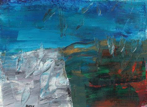 Lars Bertle Lyrisk Natt Olja På Pannå Signerad Bertle Konst