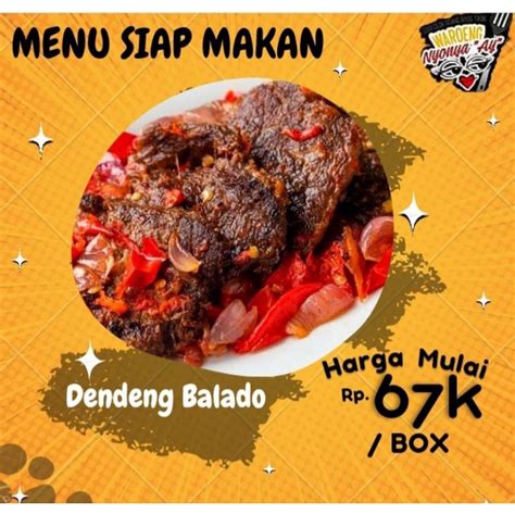 Jual Aneka Olahan Daging Rendang Dendeng Gepuk Oseng Mercon Box 650ml Siap Makan Shopee