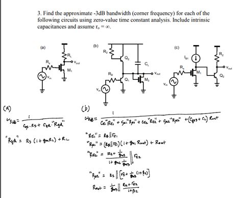3 find the approximate 3db bandwidth corner