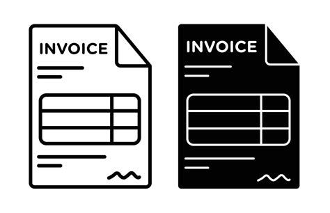 File Invoice Icon Set 45997583 Vector Art At Vecteezy