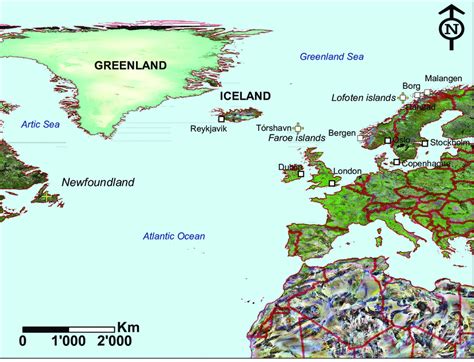 Map Of North Atlantic Ocean