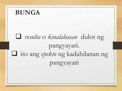 Sanhi At Bunga Powerpoint Presentation For Filipino Pptx