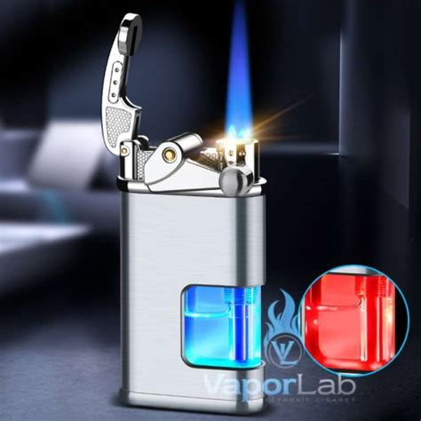 Promo Korek Api Bara Ada Lampu Jet Torch Led Rocker Arm Transparant