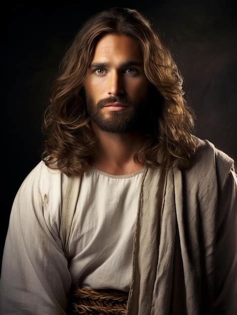 Premium Ai Image A Portrait Of A Man With A Beard And Long Hair