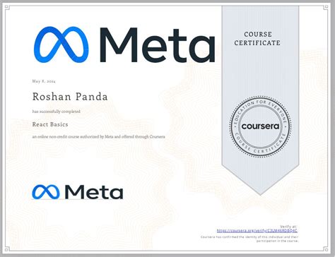 Roshan Panda On Linkedin Reactjs Courseracertified Metaauthorized