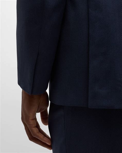 Brioni Mens Textured Solid Suit Neiman Marcus