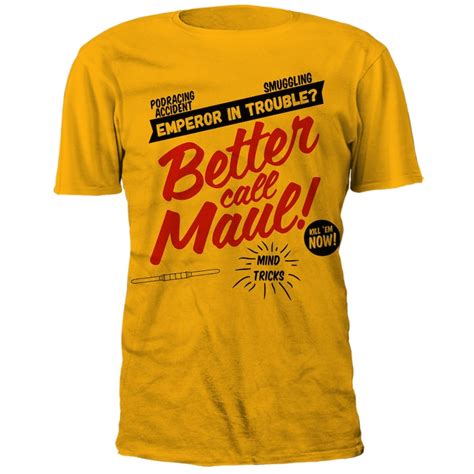 Better Call Maul Star Wars Better Call Saul T Shirt Etsy