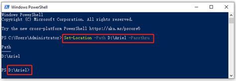 Windows Powershell Change Directory TestLA Innovations