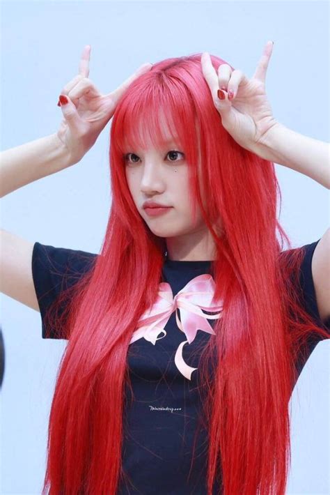 Gi Dle Community Posts 雨琦的红发图片 真的很好看啊啊啊！