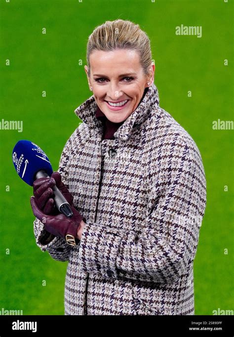 Presenter Gabby Logan Ahead Of The Uefa Champions League League Stage