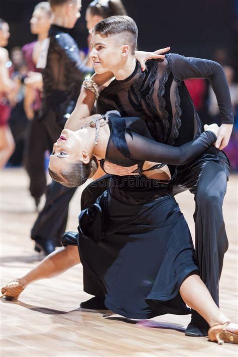 Minsk Belarus February 14 2015 Professional Dance Couple Of Sh Editorial Stock Image Image