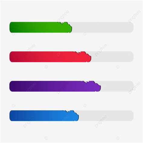 Simple Progress Bar Vector Progress Bar Loding Bar Growing Bar Png