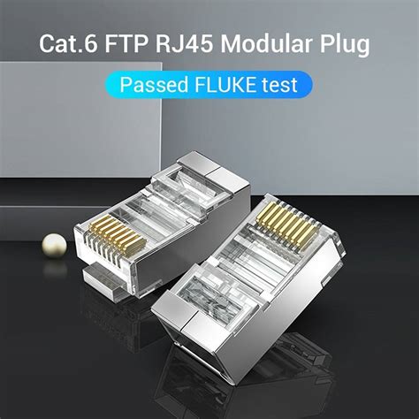 Vention Cat 6 FTP RJ45 Modular Plug High Speed Network Durable Dust Free Shielded Anti
