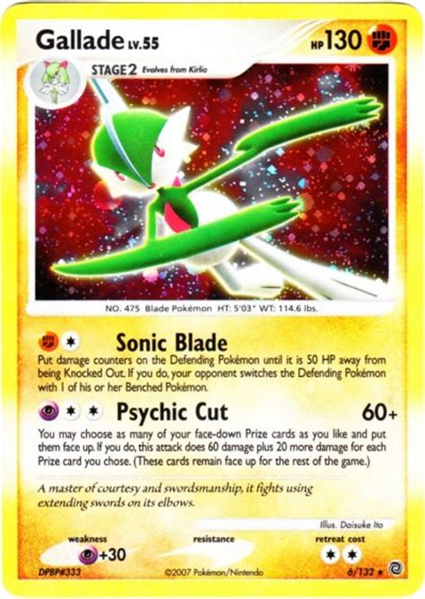 Pokémon Card Database Secret Wonders 6 Gallade