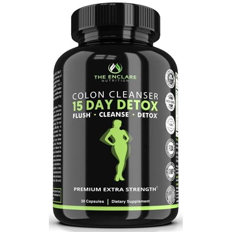 Enclare Colon Cleanse Extra Strength 15 Day Detox Colon Cleanser For