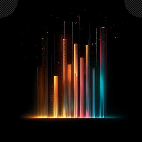 Premium Psd A Colorful Picture Of A Multicolored Graph Of