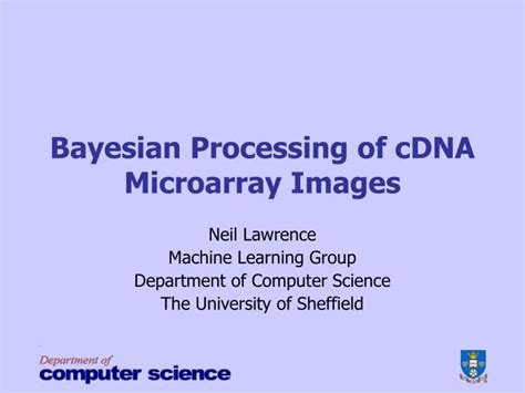 ppt bayesian processing of cdna microarray images powerpoint