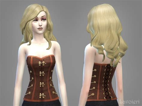 The Sims Resource Steampunk Corset By Lavoieri Sims • Sims 4 Downloads