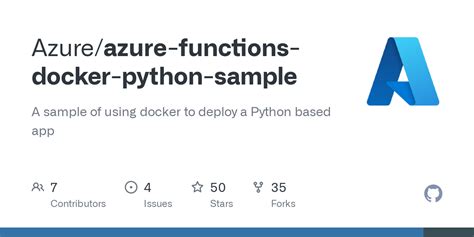 Github Azure Azure Functions Docker Python Sample A Sample Of Using Docker To Deploy A Python
