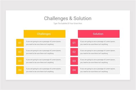 Challenges And Solutions PowerPoint PPT Template Keynote Template Powerpoint Presentation