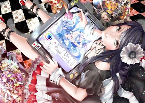 Chica Anime En El Fondo De Pantalla De La Computadora