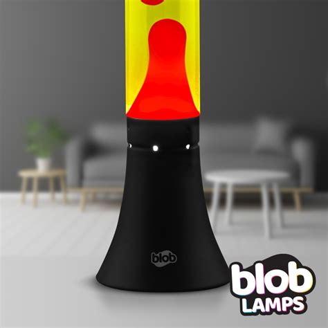 Blob Lamp Modern Red Yellow Lava Lamp