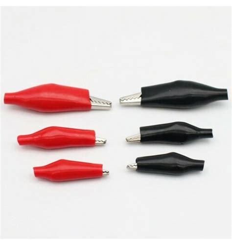 레드 중형 악어 집게 전기 절연 클램프 클립 접지용 테스트 Diy 전열 연결 수공구 금속 Sit10 티몬