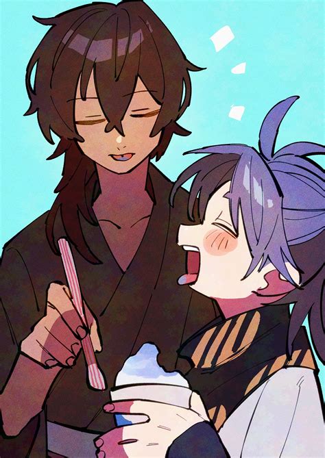 Ookurikara And Taikogane Sadamune Touken Ranbu Drawn By Nploser