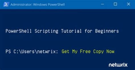 Windows Powershell Scripting Tutorial Netwrix Corporation