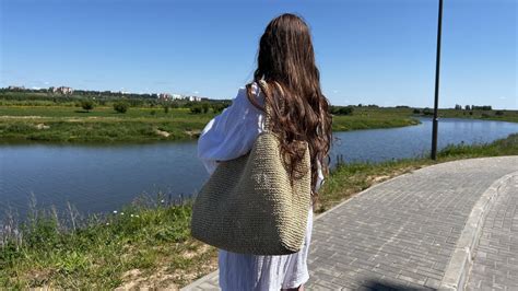 Сумка Шоппер из рафии крючком МК Crochet Tote Tutorial Youtube