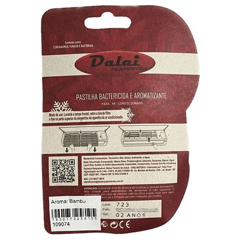 Pastilha Aromatizante E Bactericida Para Ar Condicionado Bambu Frioshopping