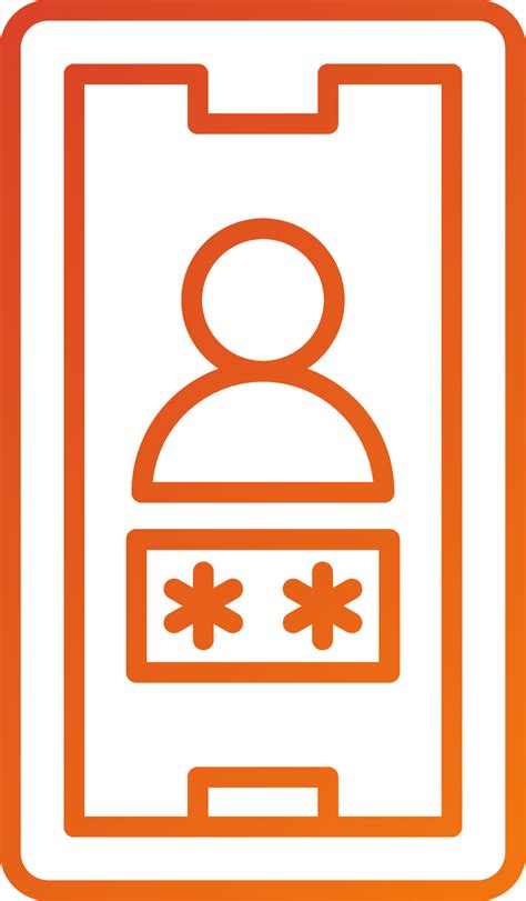Mobile Password Icon Style 21655057 Vector Art At Vecteezy