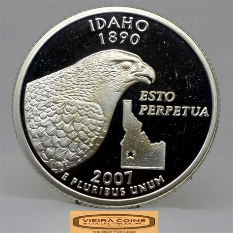 2007 S Idaho State Silver Proof Quarter C50080nq 4928244926