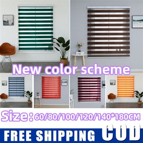 Venetians Duo Roller Blinds Curtain Roler Blinds Curtain 6080100120