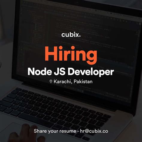 Applyat On Linkedin Hiring Nodejs Karachi Sindh Pakistan Applyat