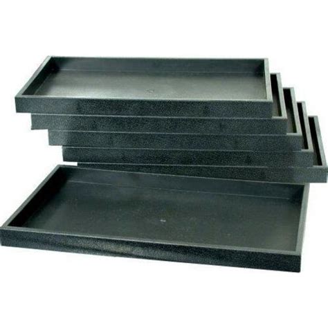 6 Black Plastic Jewelry Case Stacking Display Trays Michaels