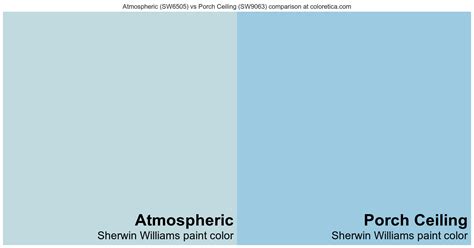 Sherwin Williams Atmospheric Vs Porch Ceiling Color Side By Side