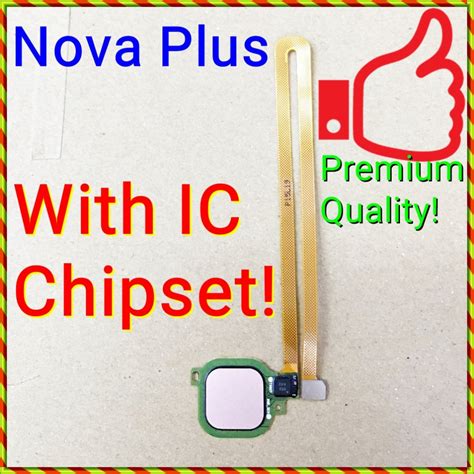 4 Colors New Ori High Sensitive Fingerprint Sensor Flex Cable Ribbon For Huawel Nova Plus