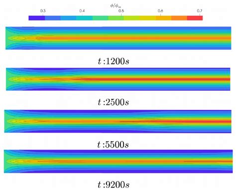 Evolution Of The Particle Volume Concentration In Time For φ B 03 Download Scientific