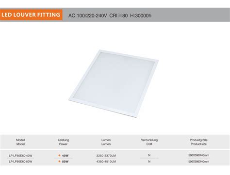 E Series Led Louver Fitting Jv Interiors Limited