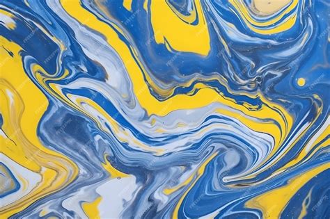 premium ai image blue and yellow marble abstract texture background pattern