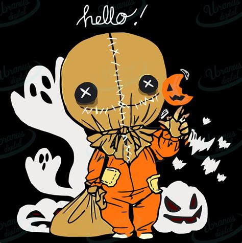 Trick Or Treat Funny Cute Sam Halloween Svgtrick Or Treat Etsy