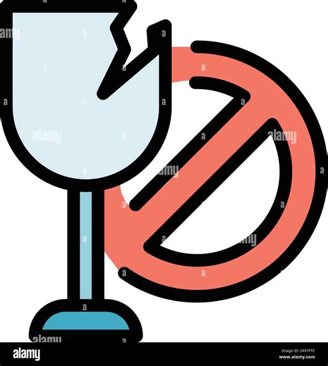 Broken Glass Icon Outline Broken Glass Vector Icon For Web Design