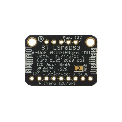 Stemma Qt Lsm Ds Tr C Dof Accel Gyro Imu Module With Axis Imu
