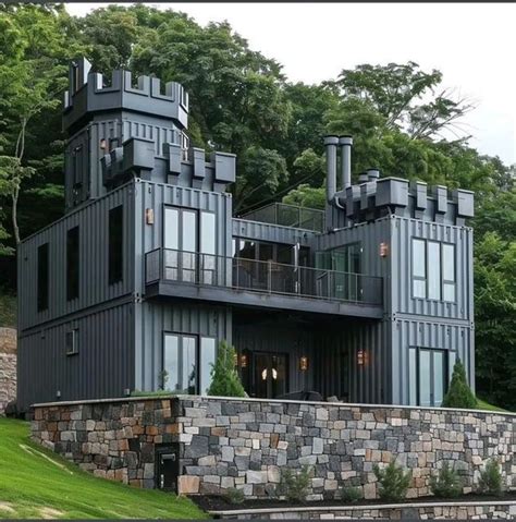 Castle Built With Shipping Containers Architecture House Container