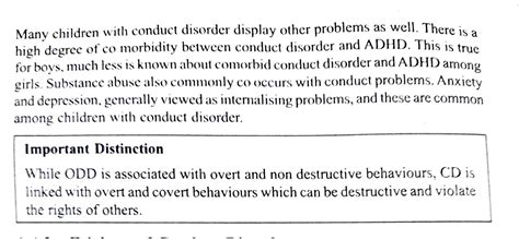 Solution Conduct Disorder And Oppositional Defiant Disorder Studypool