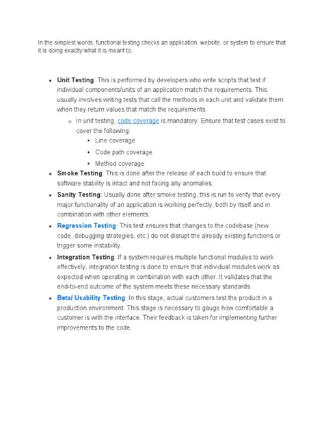 functional testing pdf