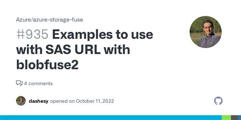 Examples To Use With Sas Url With Blobfuse2 · Issue 935 · Azureazure