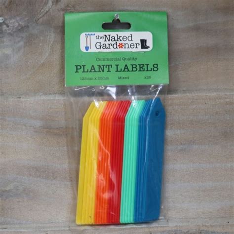Coloured Plastic Plant Labels Mixed 25 Packet The Naked Gardener