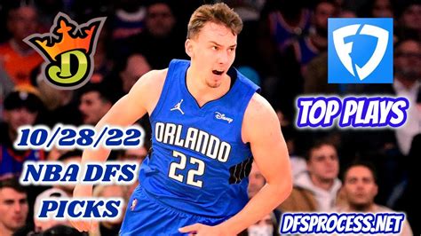 Draftkings And Fanduel Nba 102822 Core Plays Youtube